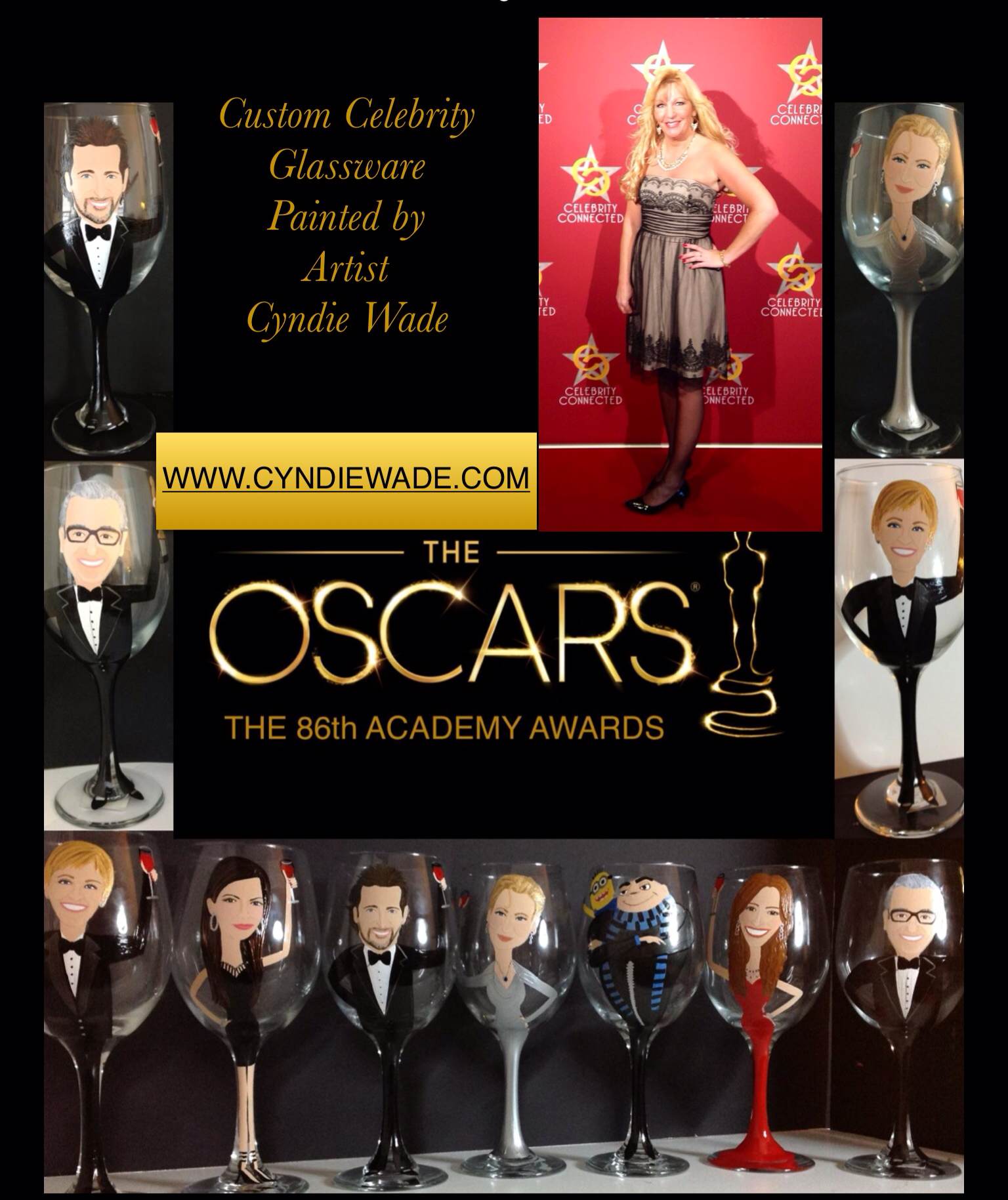 Custom Creations by Cyndie Wade – Custom Hand Painted Glassware